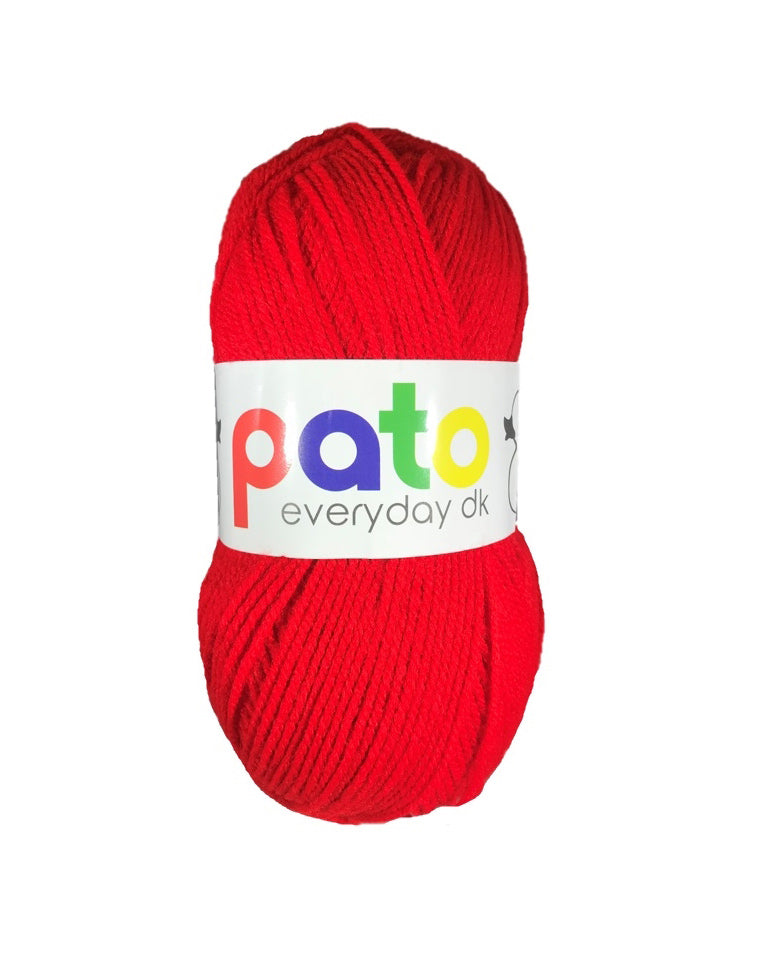 Single Ball Pato Everyday Yarn DK Wool 994 Red | Sue Ryder